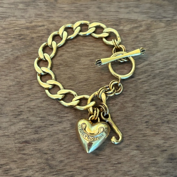 Juicy Couture | Jewelry | Juicy Couture Chunky Gold Link Bracelet ...